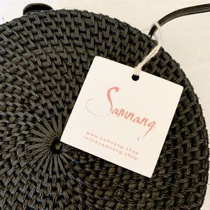 samnang | Bags | Samnang Bulat Noir Round Rattan Purse | Poshmark